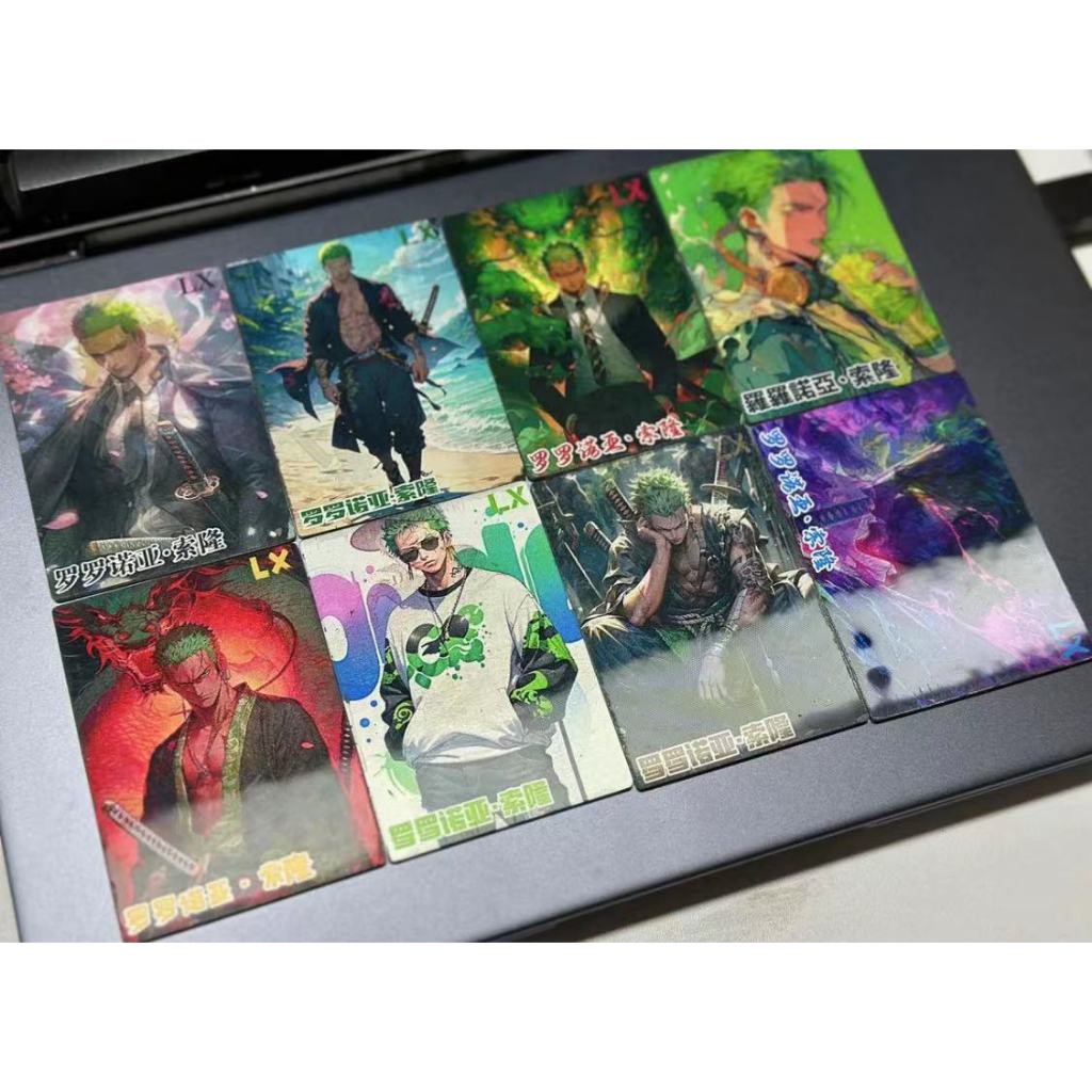One Piece Card Anime Card zoro Number Card Whole Set 8 Cards | Shopee ...
