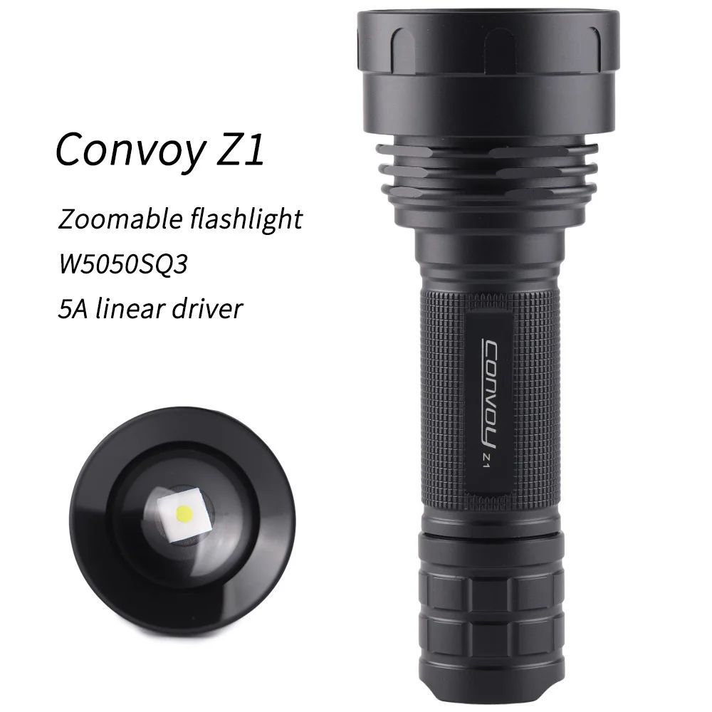 Convoy Z1 Flashlight With W5050SQ3 LED Zoomable Flashlight Camping ...