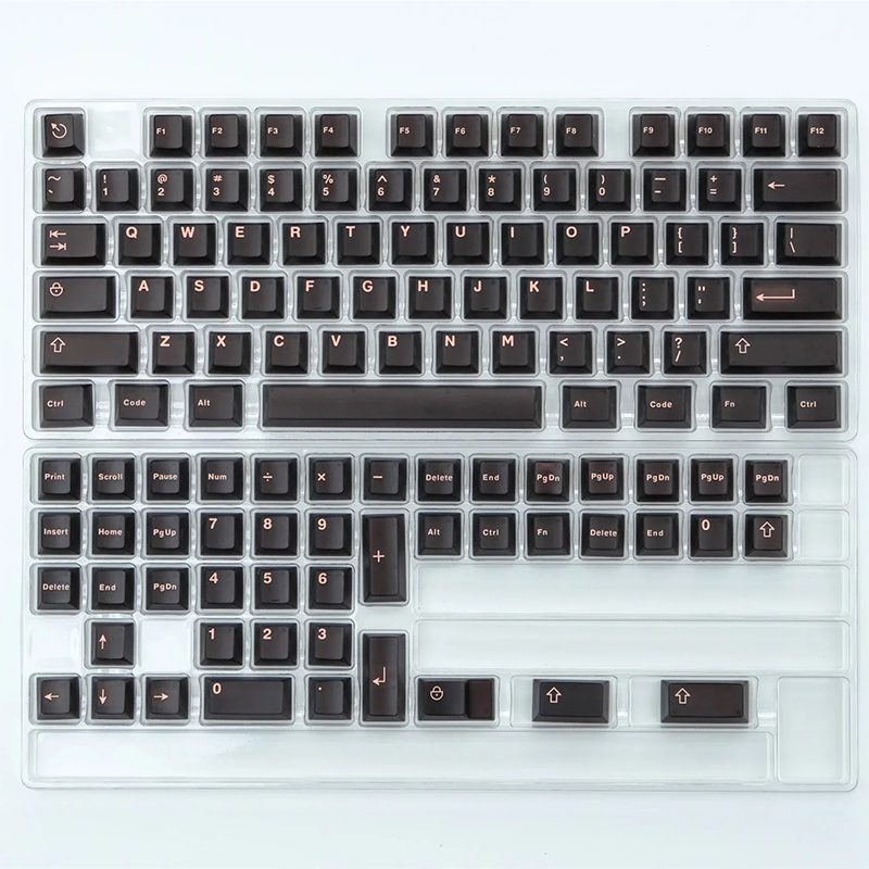 121 Keys/set Aifei Neon Light Klein Blue Pyga Keycaps ABS Double Shot ...