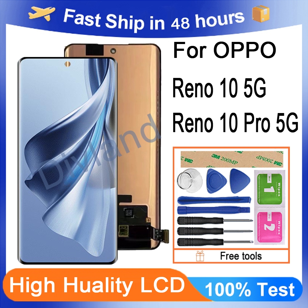 Original AMOLED OPPO Reno 10 5G Reno 10 Pro 5G LCD Touch Screen Digitizer Replacement | Shopee ...