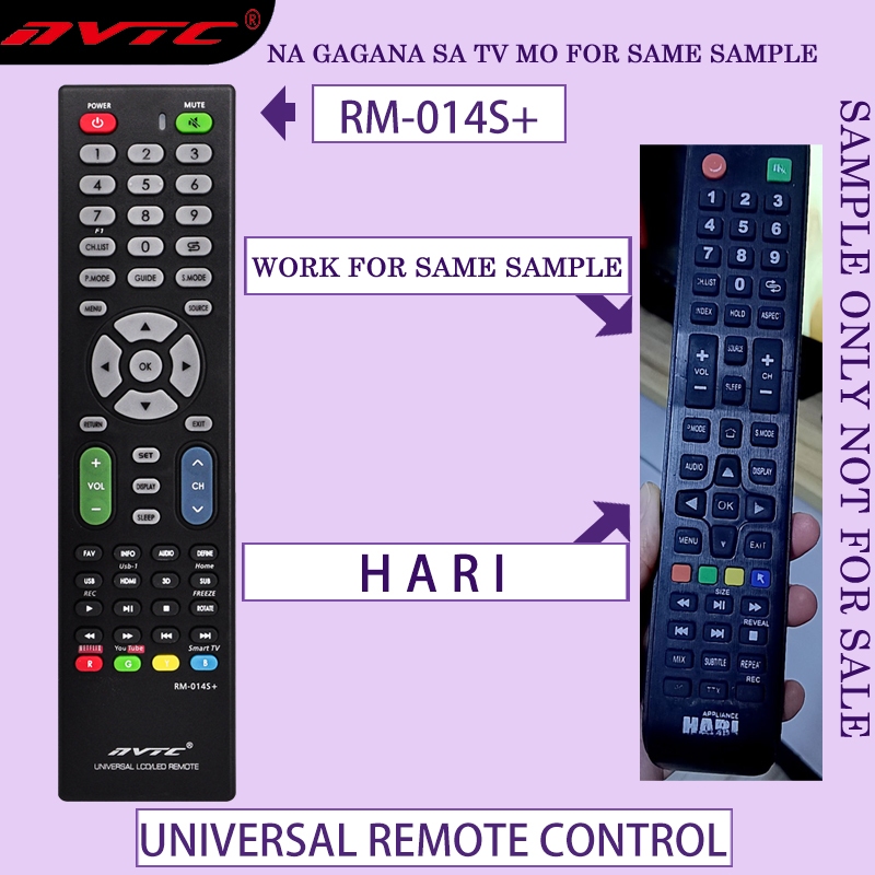 Universal remote control for hari smart tv remote na gagana sa tv mo ...