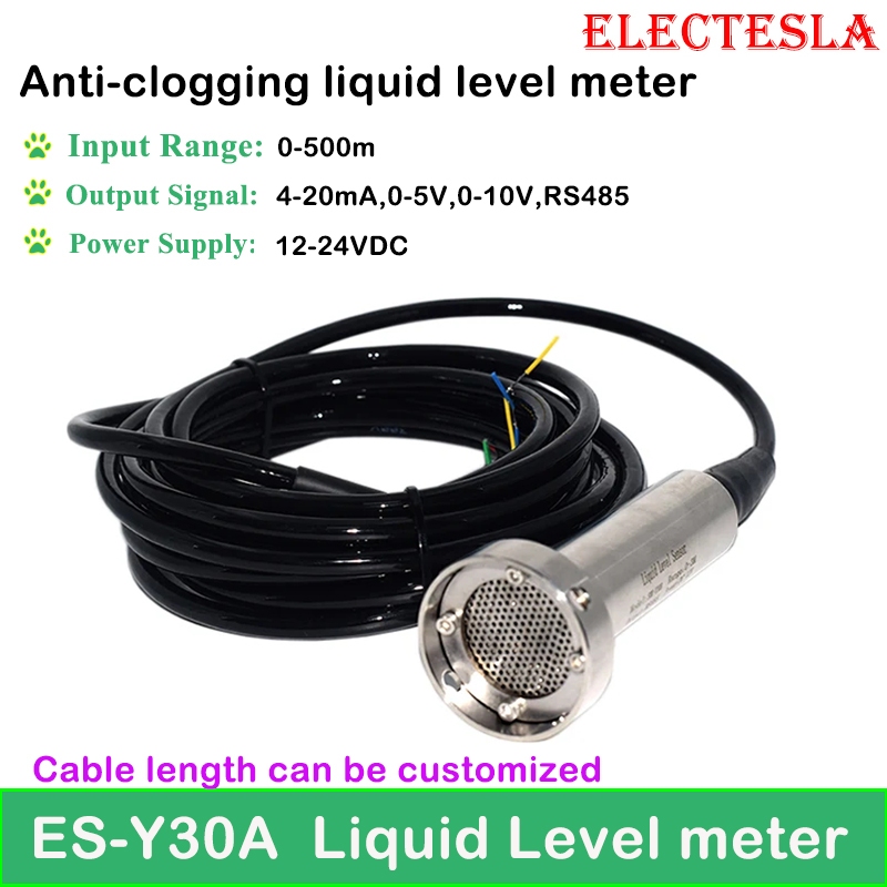 Water Level Transmitter 3m 5m 10m Range Anti-clogging Water Tank Pond ...