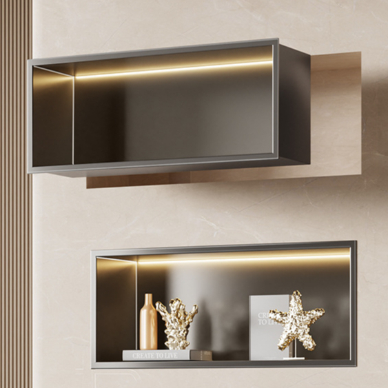 Horizontal Stainless Steel Wall Niche Cabinet Wall Niche Metal TV ...