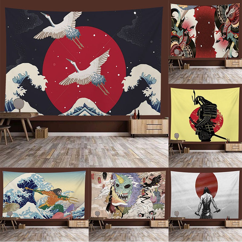 Japanese Zefeng painting Ukiyo-e illustration ocean wave graphic ...