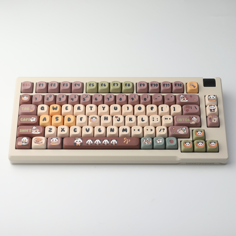 125 Keys Cute Panda Keycaps MOA Profile PBT Dye Sublimation Keycap For ...