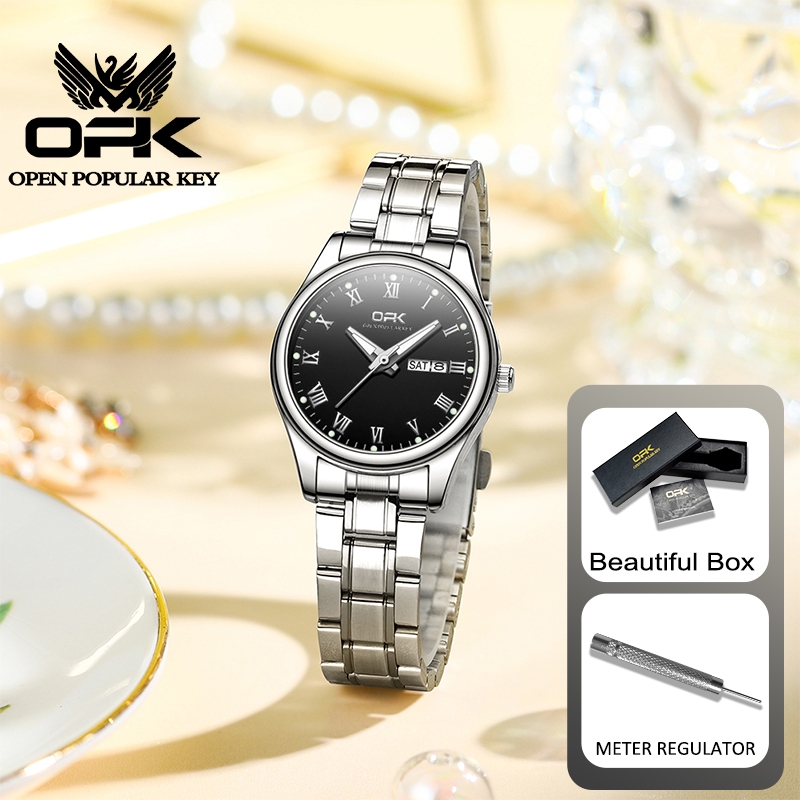 OPK Watch For Woman Waterproof Original Stainless Steel Relo for Women ...
