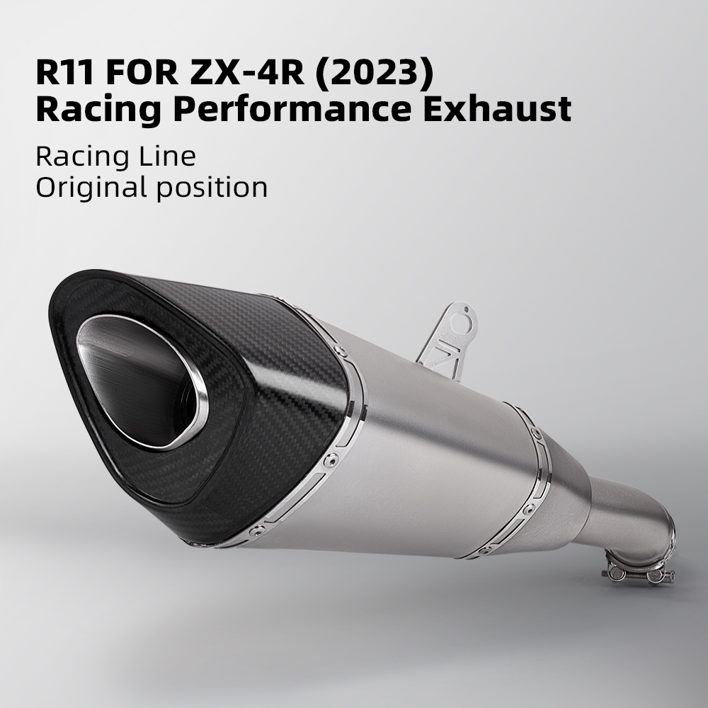 Exhaust modification carbon head bevel R11 exhaust racing slide for ...