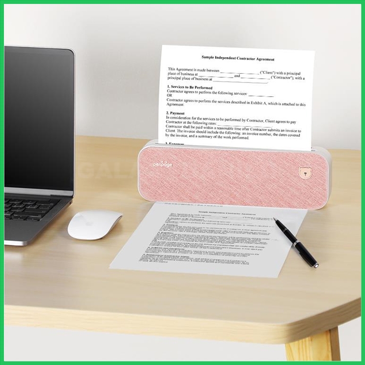PeriPage A40 300dpi Pink Blue Color Grey Giftbox Portable Printer Mini ...
