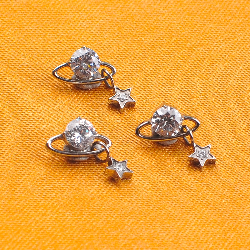 Sun ring with shining bricks surrounded by stars Internally Threaded ...