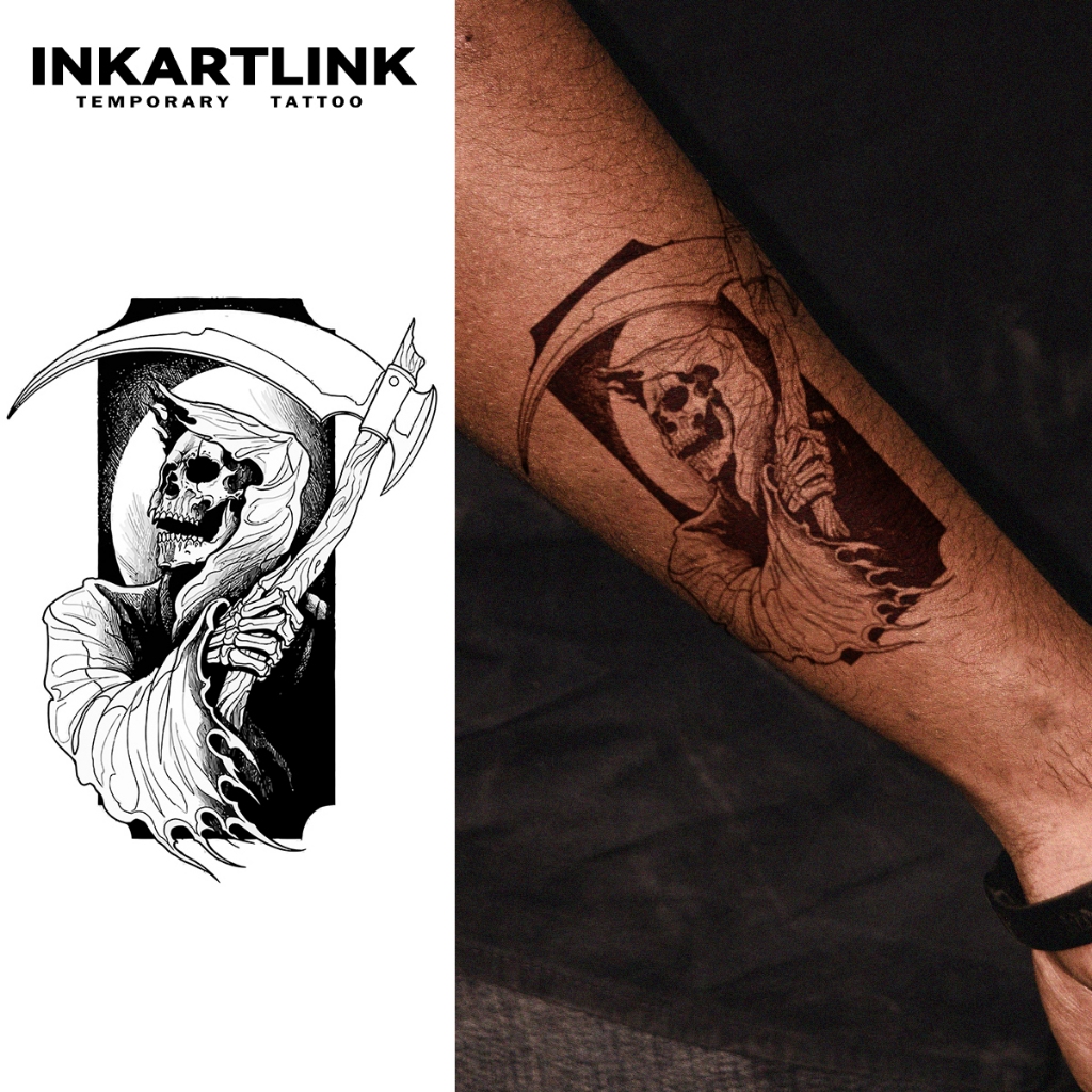 Undead Messenger temporary tattoo stickers, waterproof long-lasting ...