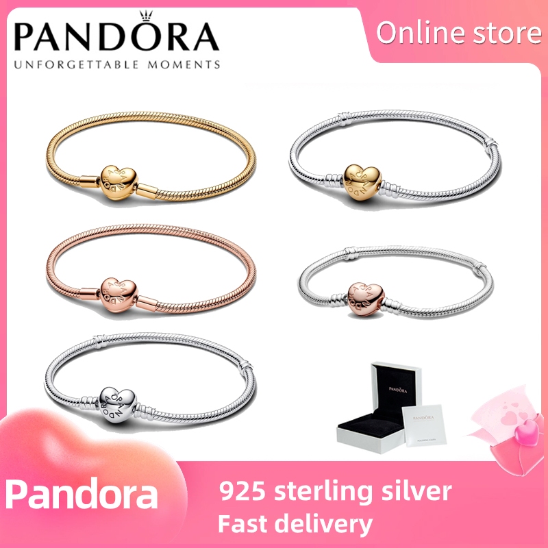 100% authentic S925 sterling silver PANDORA A always love heart -shaped ...