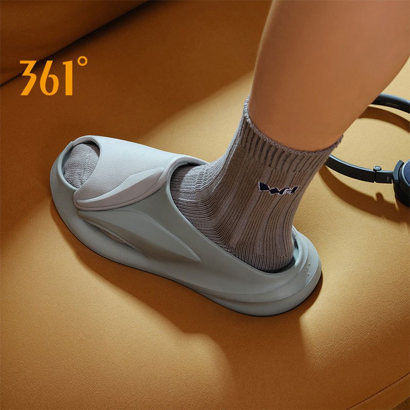 361 Degrees Men Whale 2.0 Slippers Breathable Non-Slip Trendy Sandals ...