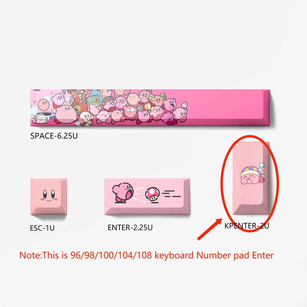 Totoro/MeowMeow/Nintendo Theme cherry profile 5-sided sublimation PBT ...