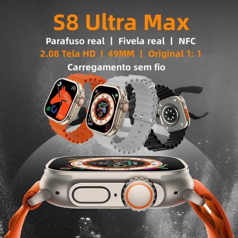 【24-hour shipping】S8 Ultra Max Smart Watch Series 8 Heart Rate Monitor ...