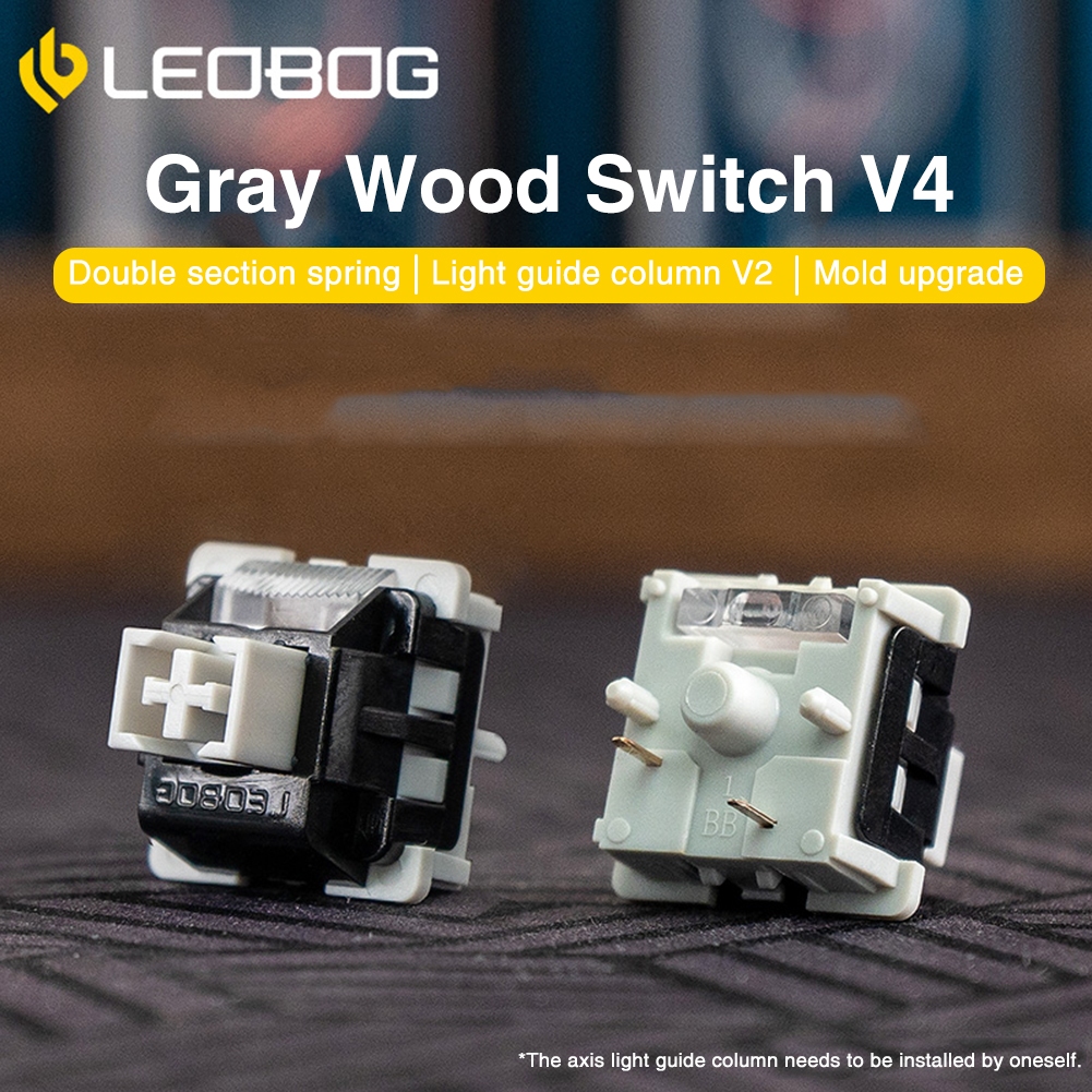 AULA LEOBOG 10pcs Keyboard Switches 5 pin Linear Axis Paragraph Axis ...