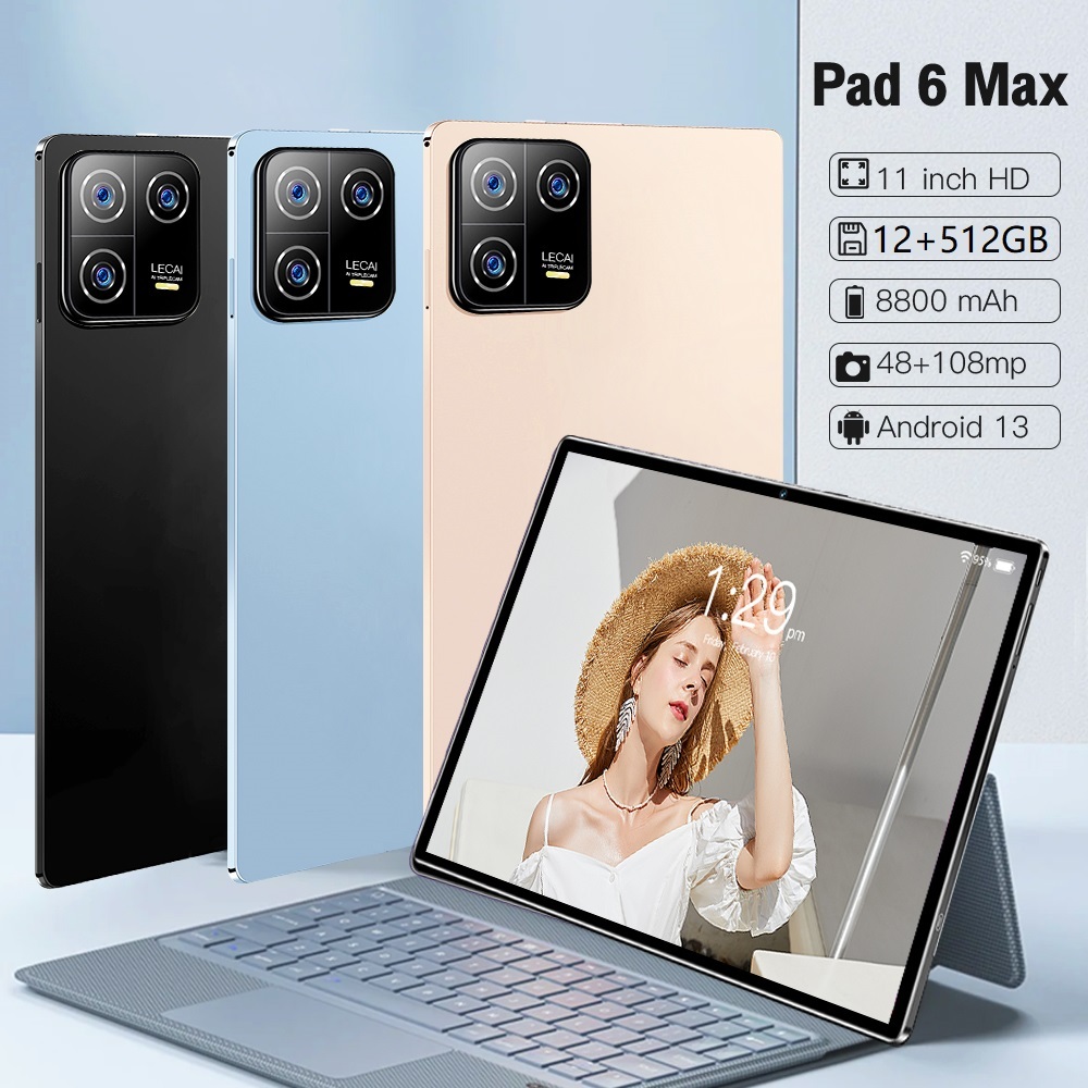 New Pad6 Max Smart Tablet 11inch Ultra Clear Screen 4G/5G Network ...
