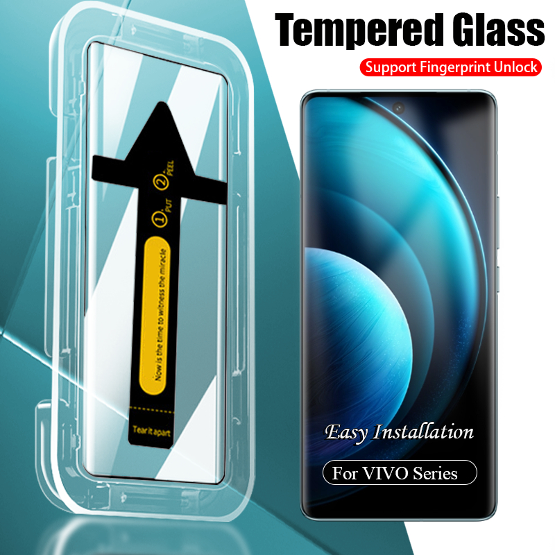 Easy Install Tempered Glass For Vivo Y300 X200 X100 X100S X100Pro Ultra ...