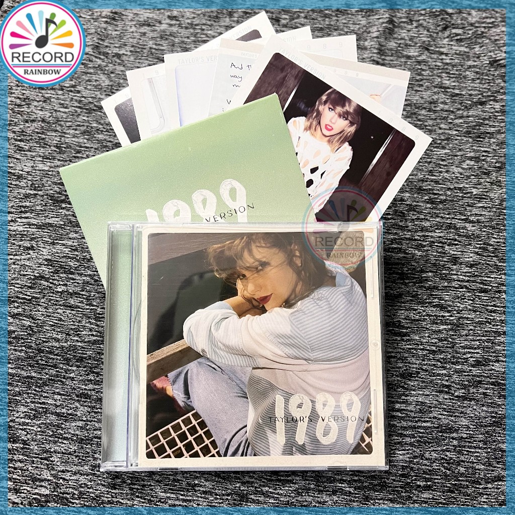 Taylor Swift 1989 Taylor's Version CD + Polaroids Aquamarine Green ...