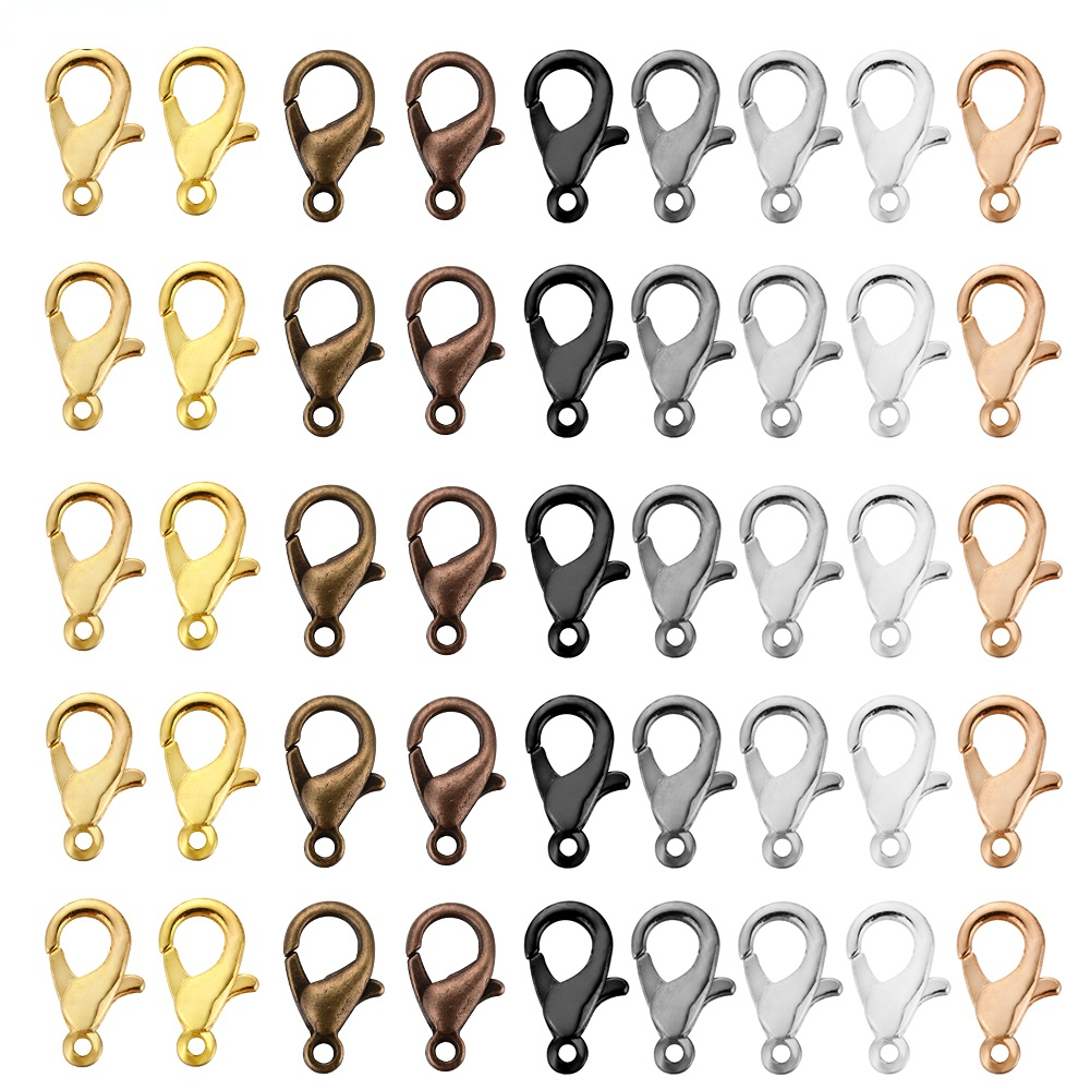 30Pcs/Pack 12mm 302 zinc alloy lobster clasp connector for DIY jewelry ...