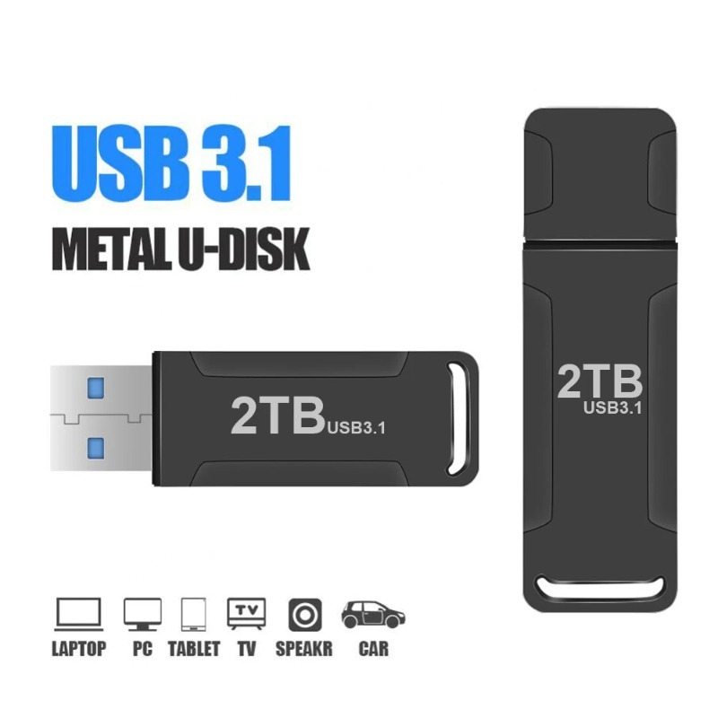 High Speed USB 3.1 Pen Drive 2TB 100% True Capacity Pendrive 1TB ...