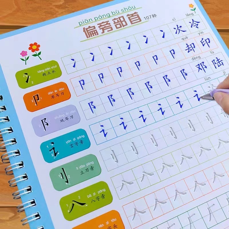 Basic Chinese Characters Strokes Calligraphy Practice Book Groove ...