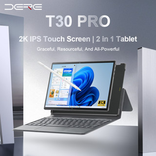 DERE Laptop T30 Pro Tablet Laptop 2 in 1 16GB RAM + 1TB SSD 13 Inch 2K IPS Screen Windows 11 Pro ...