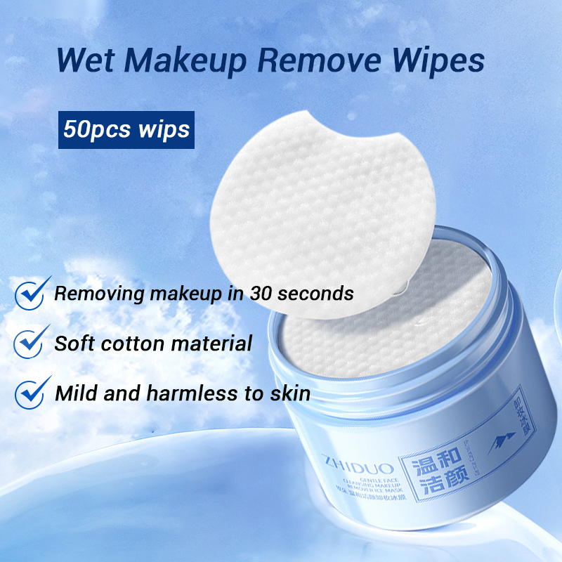 Wet Makeup Remover Wipe Liquid Make Up Cleanser Wipes Cotton Pad ...