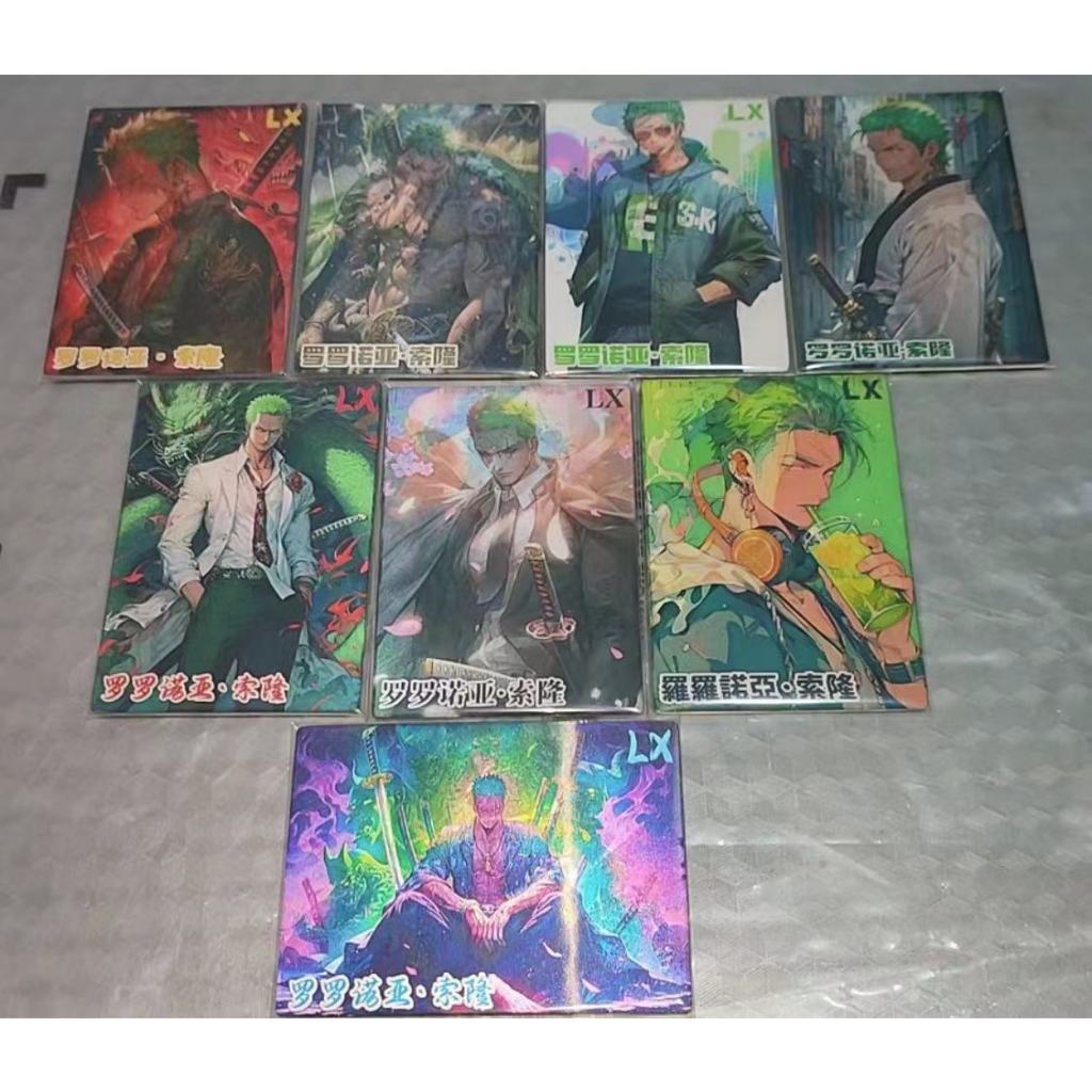 One Piece Card Anime Card zoro Number Card Whole Set 8 Cards | Shopee ...