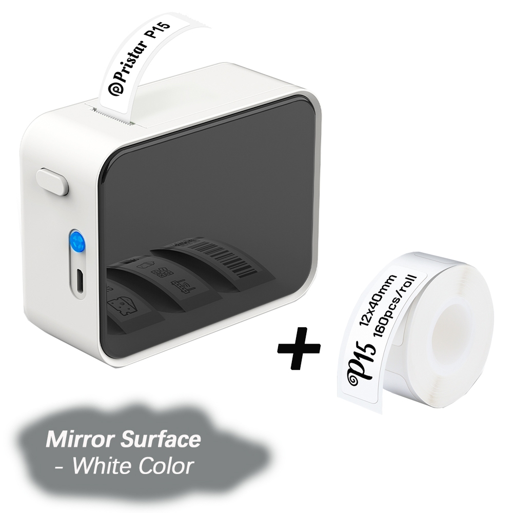 Unismar Inkless Thermal Printer P15 Portable Label Printer Bluetooth ...