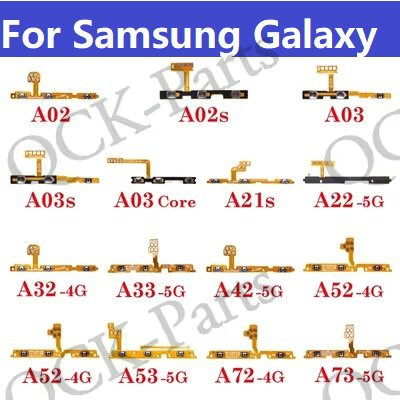 Power Volume button flex For Samsung Galaxy A02 A02S A03 A03S A03 Core A21S A22 A32 A33 A42 A52 ...