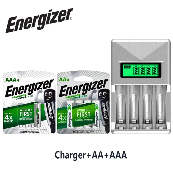 Energizer Power Plus 1.2V NIMH Rechargeable Battery AA / AAA With 4 ...