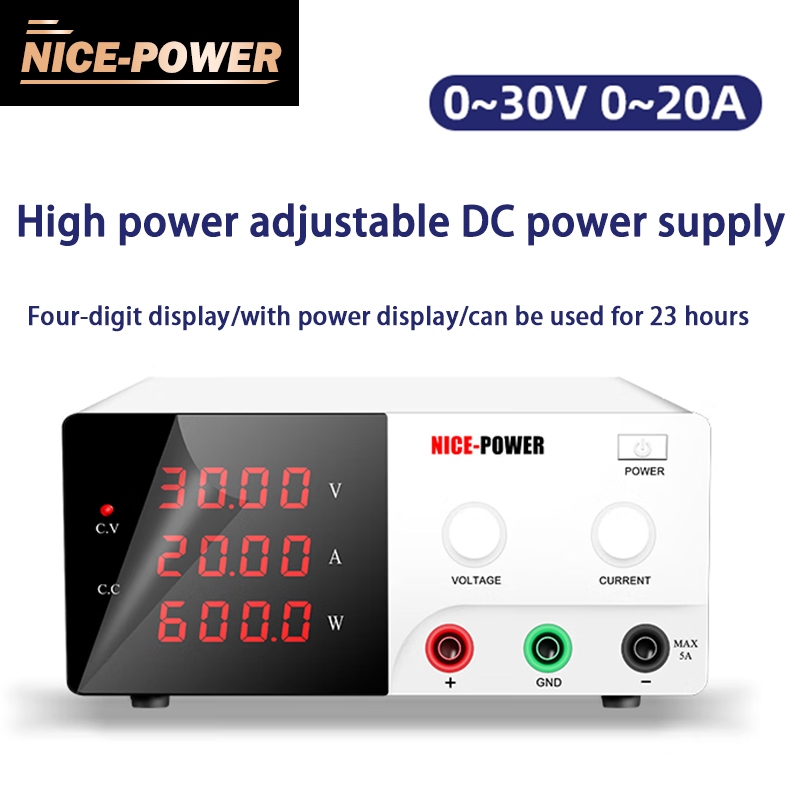 NICE-POWER DC Power Supply Variable, 30V 20A 600W High Power Bench ... NICE-POWER DC Power Supply Variable, 30V 20A 600W High Power Bench ...