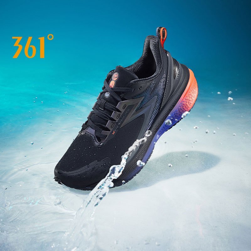 361 Degrees Rainblock 7.0 Men Running Shoes Breathable Cushioning ...