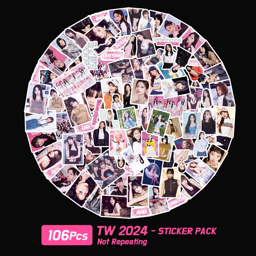 Uni.fun 106 pcs /PACK TWICE 2024 Sticker Luggage Decorations Stickers ...