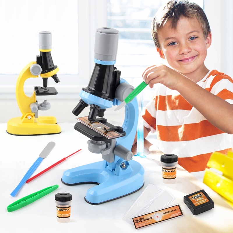 【COD】NEW 1200x Microscope Kit Lab Homeschool Science Educational Toys ...