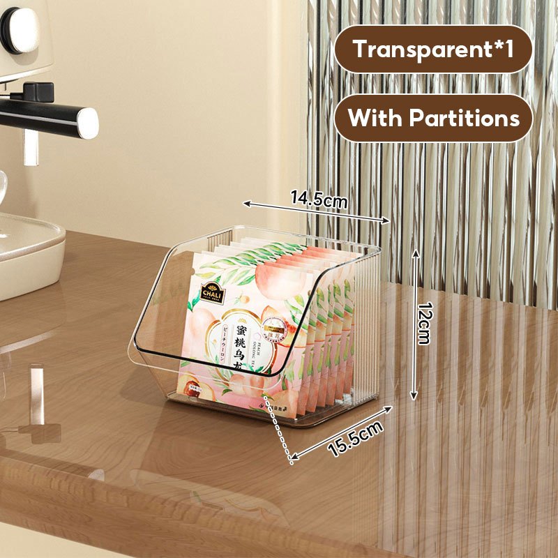 Sunlife Coffee Storage Box Acrylic Tea Bag Organizer Rack Desktop Tea ...