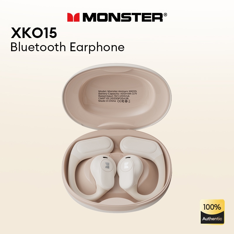 Monster XKO15 Bluetooth Earphone HIFI Sound Quality HD Voice Call Smart ...