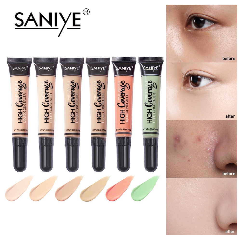 SANIYE 6 Colors Facial Concealer Foundation Blemish Cream R1072 ...