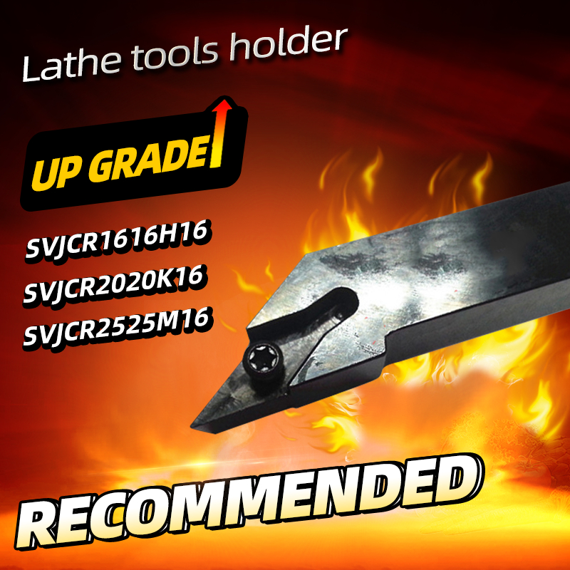 Lathe Turning Tool Holder SVJCR2020K16 SVJCR1616H16 SVJCR2525M16 External Turning Tool Holder ...
