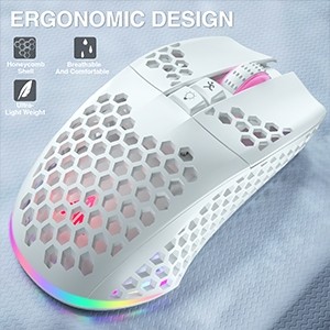 SOLAKAKA SM600 Wired 2.4G Wireless Charging Bluetooth Mouse with ...