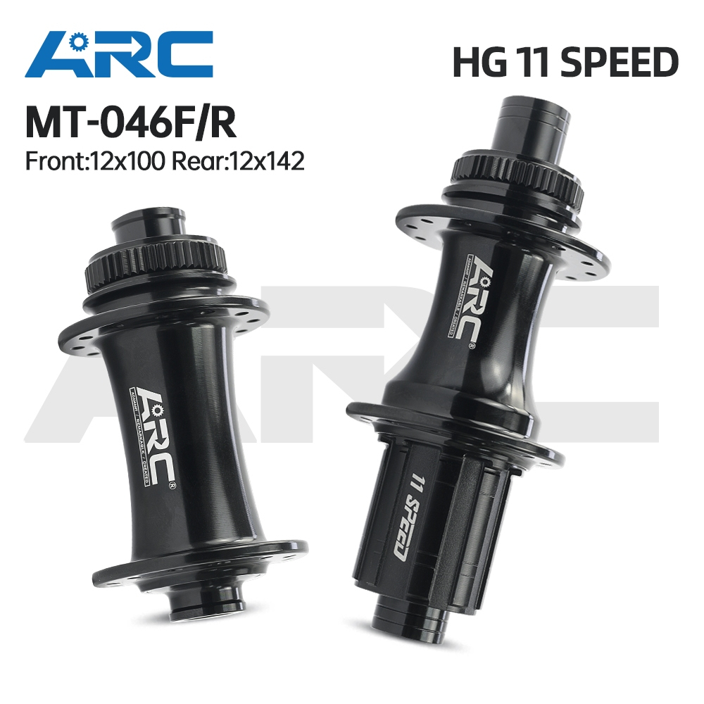 ARC MT046F/R Road Disc Hub Center Lock 24/28 Holes Front 12x100mm Rear ...