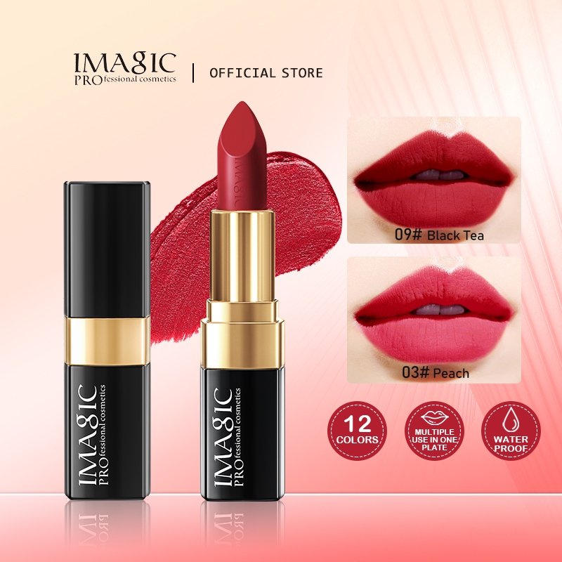 IMAGIC Kissproof Lipstick Matte Long Lasting Lip Makeup 12 Colors ...