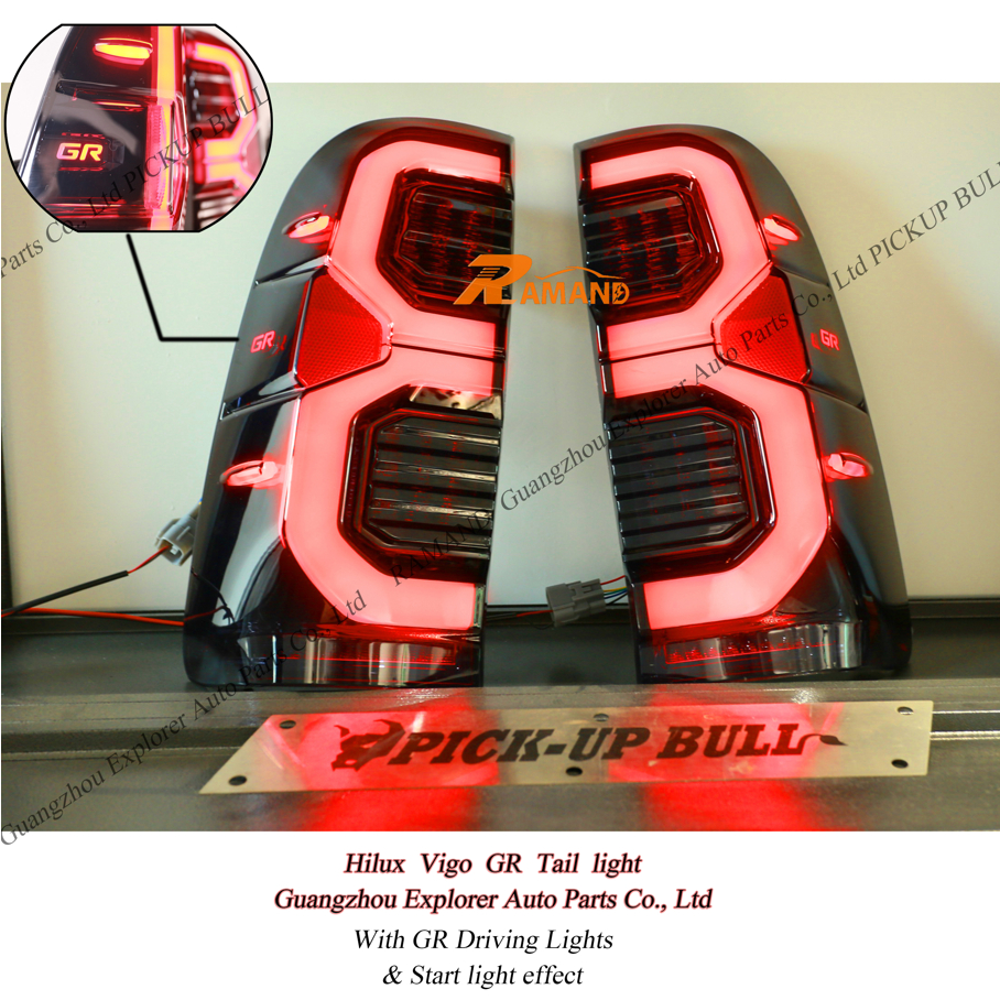 Hilux Vigo GR Taillight, Hilux Vigo 2005-2015 tail light with GR LED ...