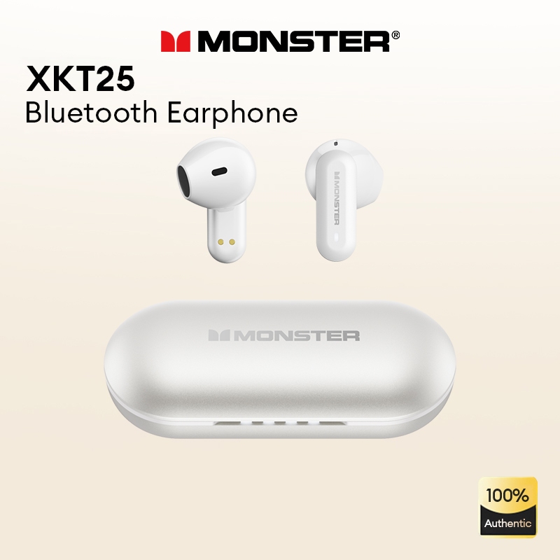 Monster XKT25 Bluetooth Earphone HD Sound High Capacity Long Life Low ...
