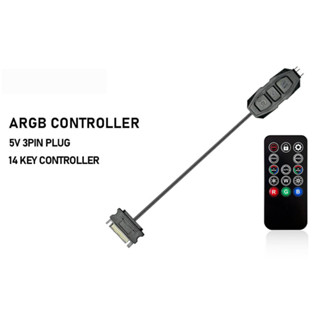 5V 3pin ARGB Controller 3Pin Case Fan Light With RGB Wireless Sata ...