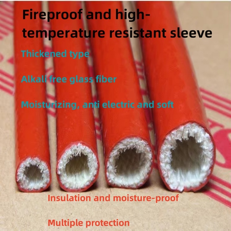 Fire resistant sleeve, high-temperature and high-voltage cable ...