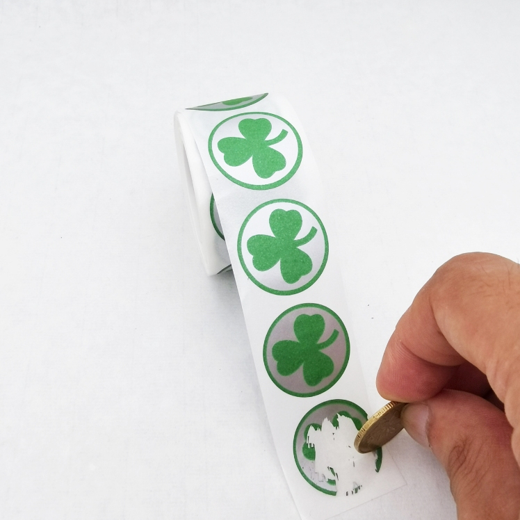 300 Stickers 25mm Diameter Circle Colours Scratching Sticker 1 inch ...