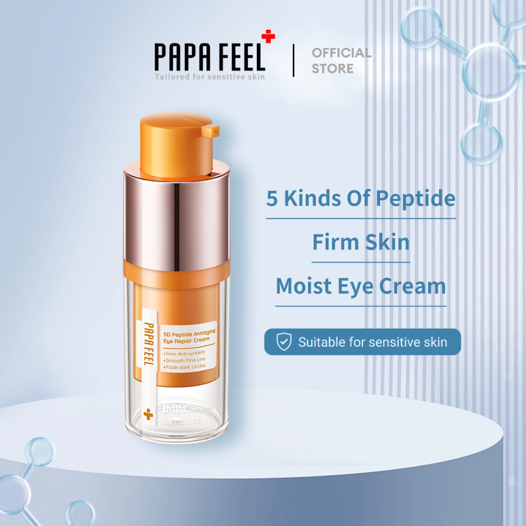 PAPA FEEL 5D Peptide Anti-Aging Repair Eye Cream 15g | Remove Dark Circle | Anti - Wrinkle ...