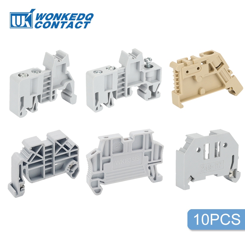 10Pcs End Bracket/Stop E/UK,E/UK-2,EW35,WKF35,249-117 For 35mm Wide DIN ...