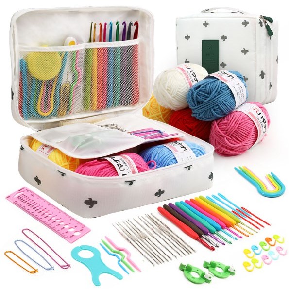 Beginner Crochet Kit For Adults Knitting Starter Kit Adults And Kids ...